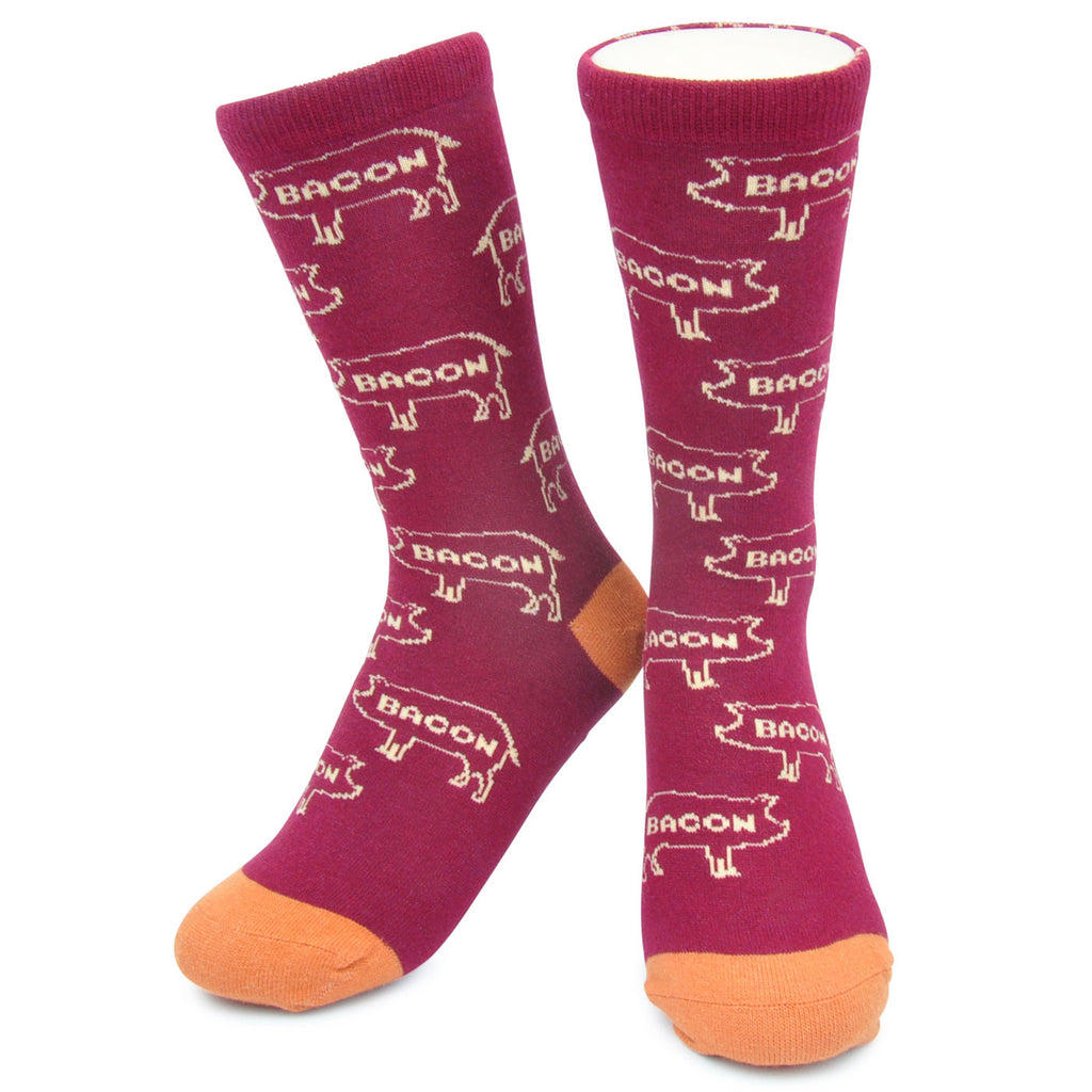 Bacon Pig Crew Socks | Crazy Socks For Men | Neoneaters